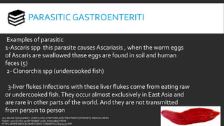 causes of gastroenteritis , viral ,bacterial , and parasite | PPTX