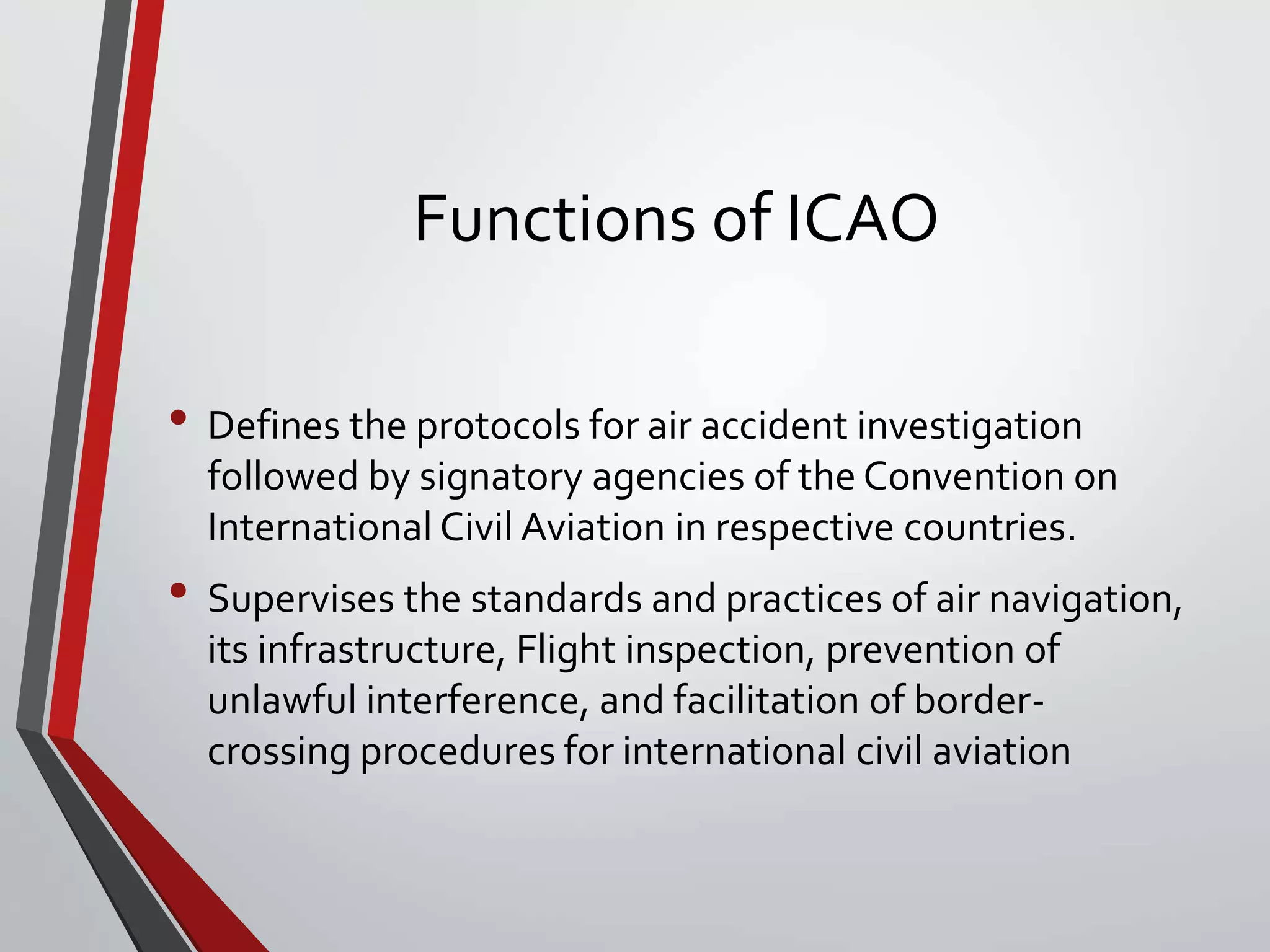 ICAO: International Civil Aviation Organisation | PPTX
