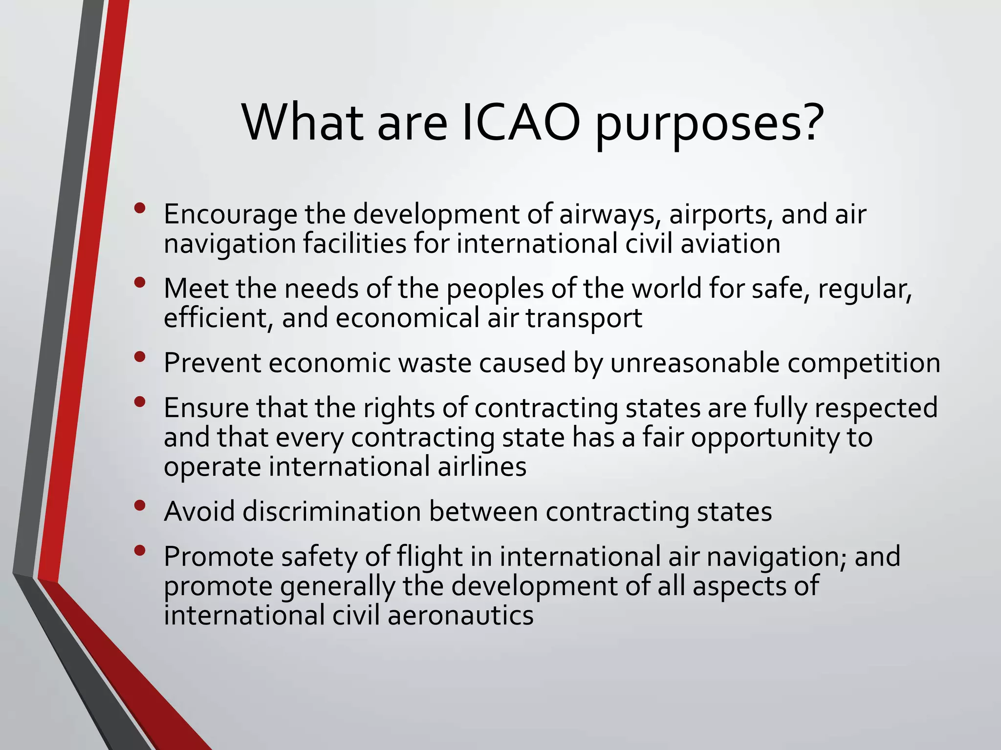 ICAO: International Civil Aviation Organisation | PPTX