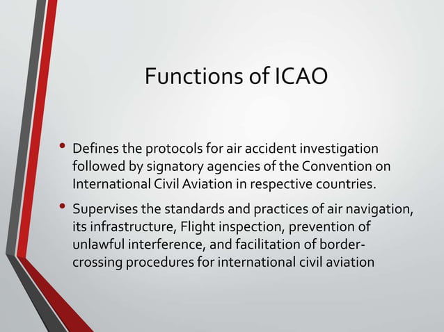 ICAO: International Civil Aviation Organisation | PPTX