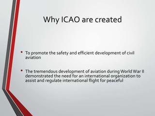 ICAO: International Civil Aviation Organisation | PPTX