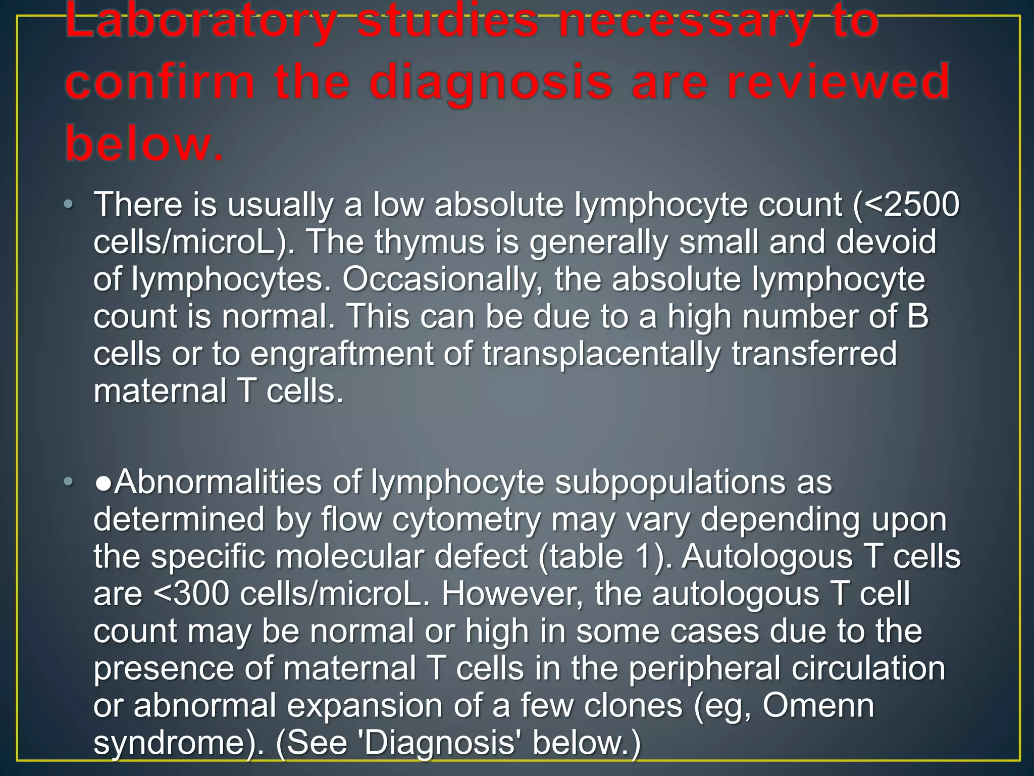 Severe combined immunodeficiency - SCID | PPTX