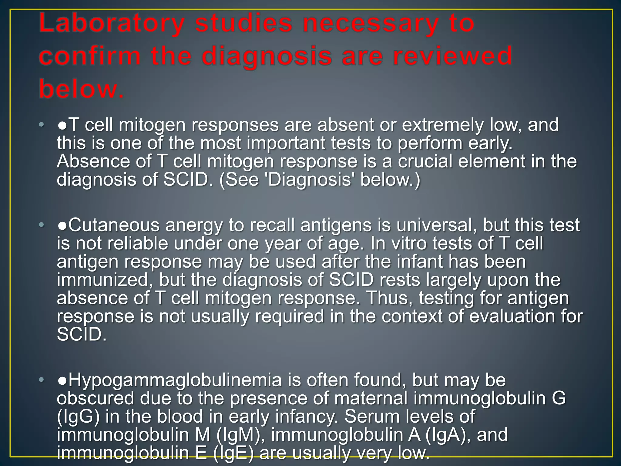Severe combined immunodeficiency - SCID | PPTX