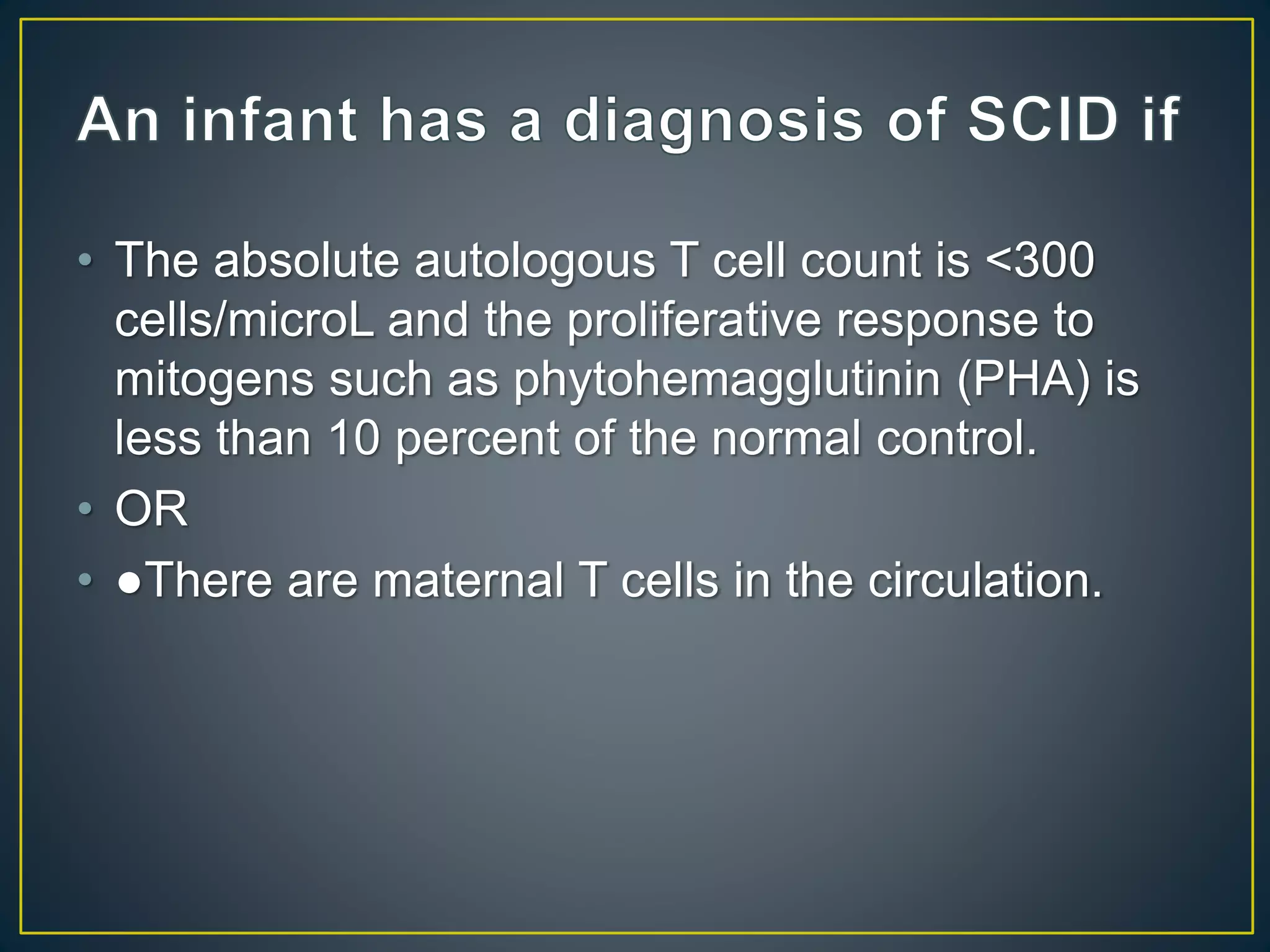 Severe combined immunodeficiency - SCID | PPTX