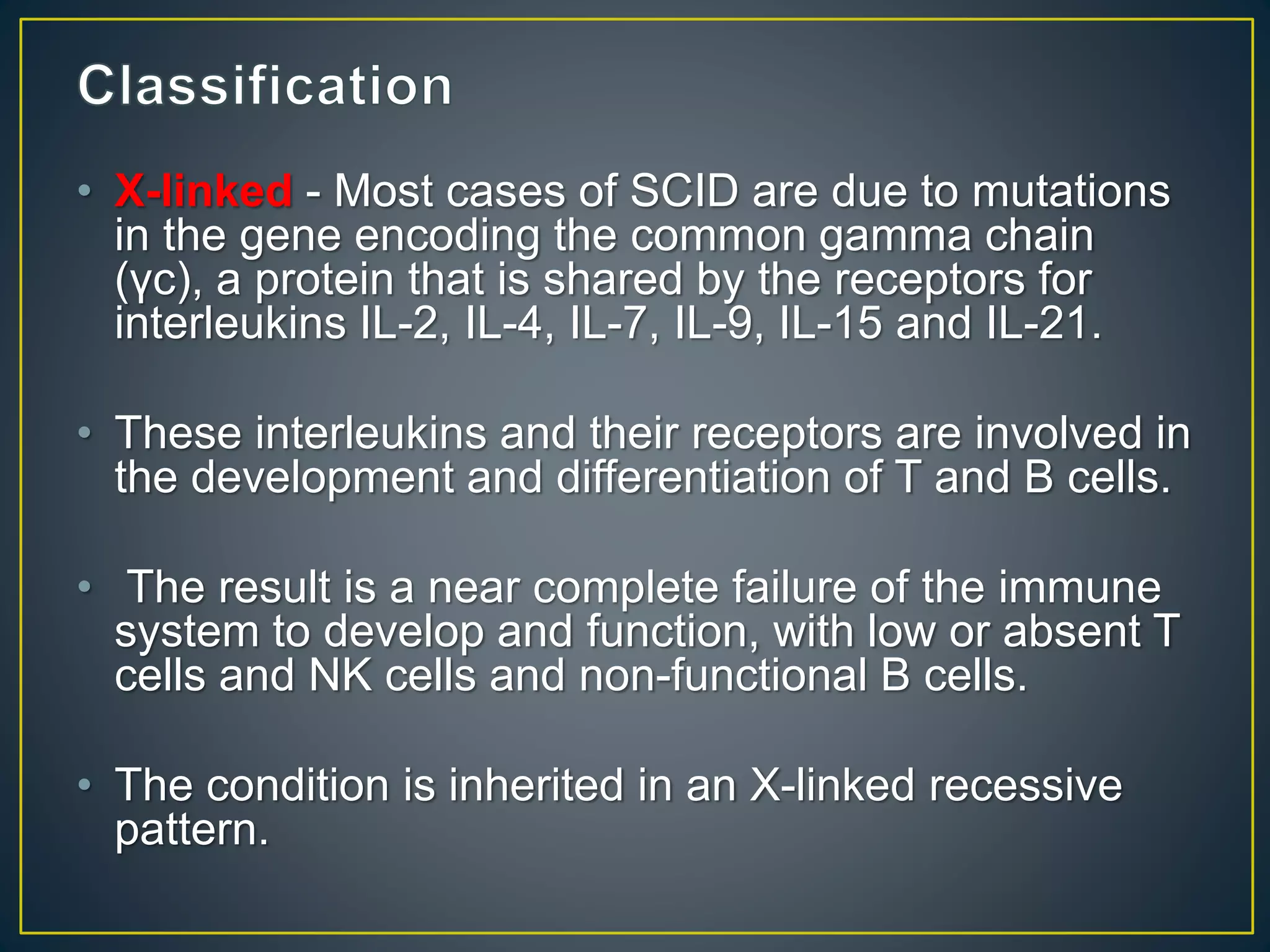 Severe combined immunodeficiency - SCID | PPTX
