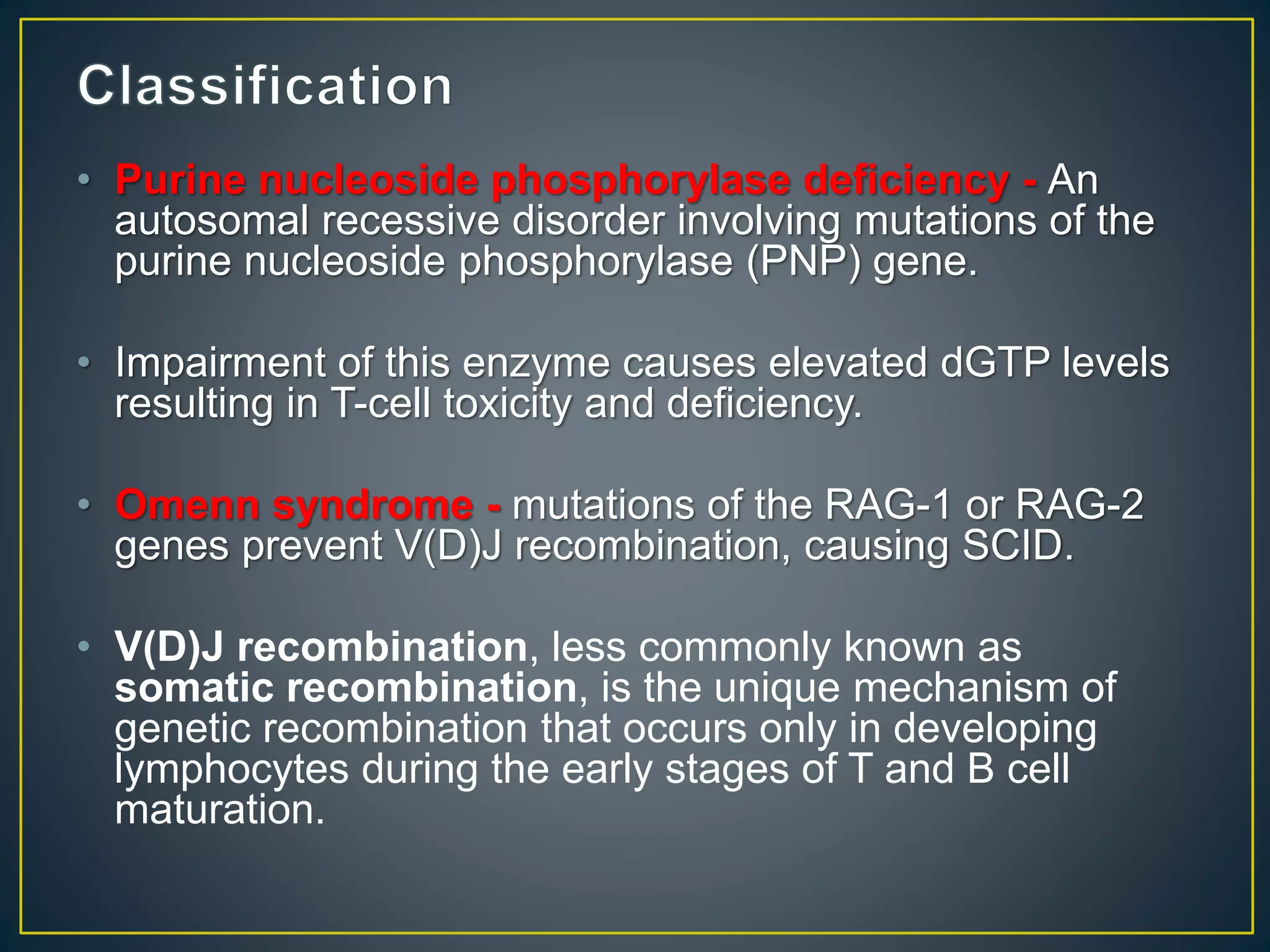 Severe combined immunodeficiency - SCID | PPTX