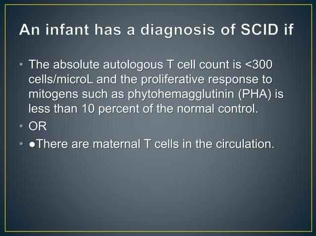 Severe combined immunodeficiency - SCID | PPTX | Genetics | Science
