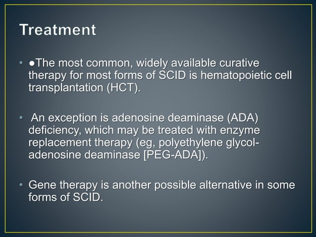 Severe combined immunodeficiency - SCID | PPTX | Genetics | Science