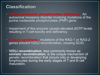 Severe combined immunodeficiency - SCID | PPTX