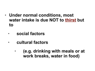 Physiology of thirst | PPT