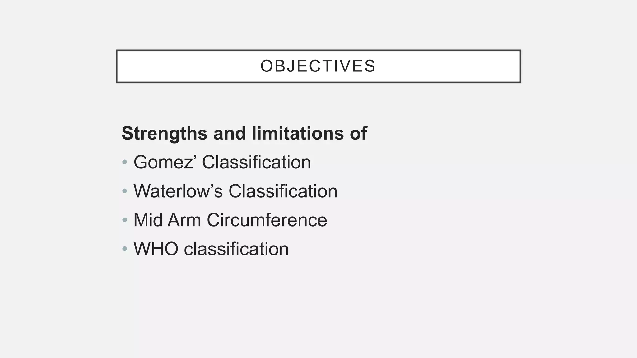 methods to classify malnutrition | PPTX