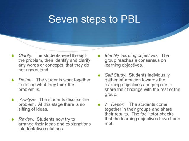 Problem based learning | PPT