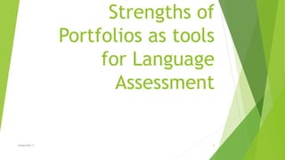 Portfolio Based Language Assessment | PPTX