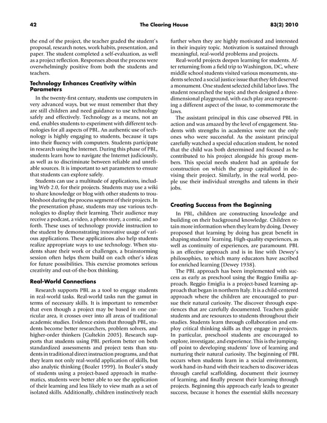 Pbl and 21st century skills | PDF | Educational Assessment | Education