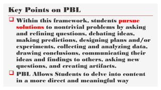 PBL and Projects for new lower secondary school curriculum.pptx