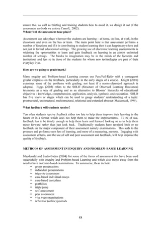 Pbl+assessment chapter9 | PDF