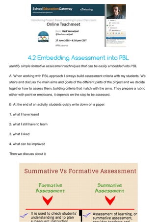 Pbl course on teacher academy | PDF