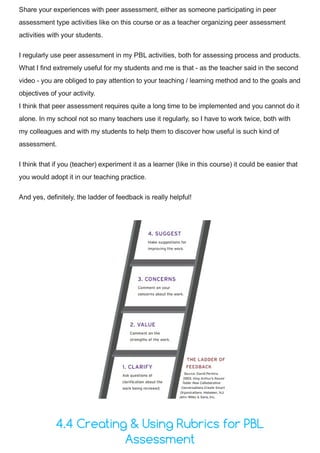 Pbl course on teacher academy | PDF