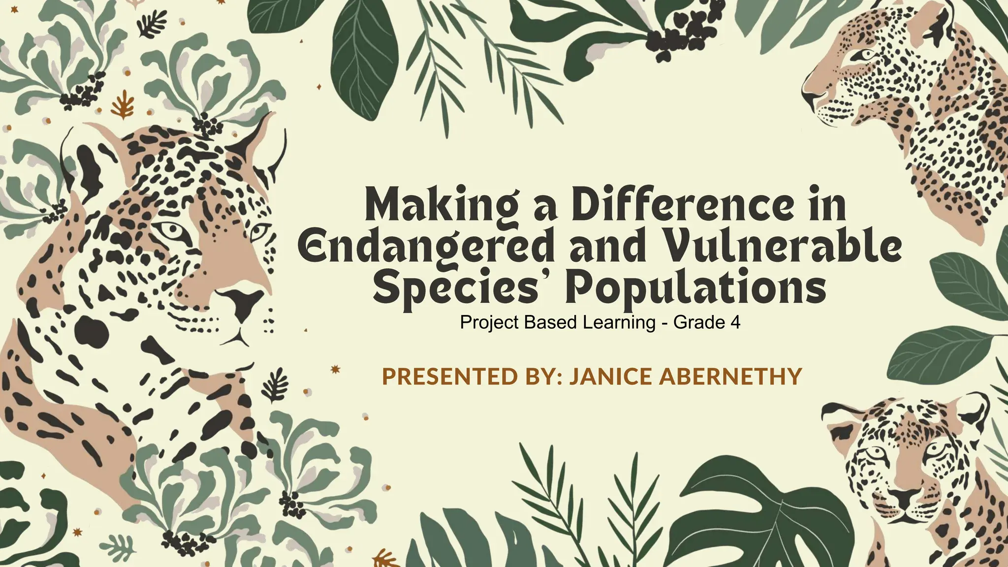 PBL Endangered and Vulnerable Species- Presentation.pptx