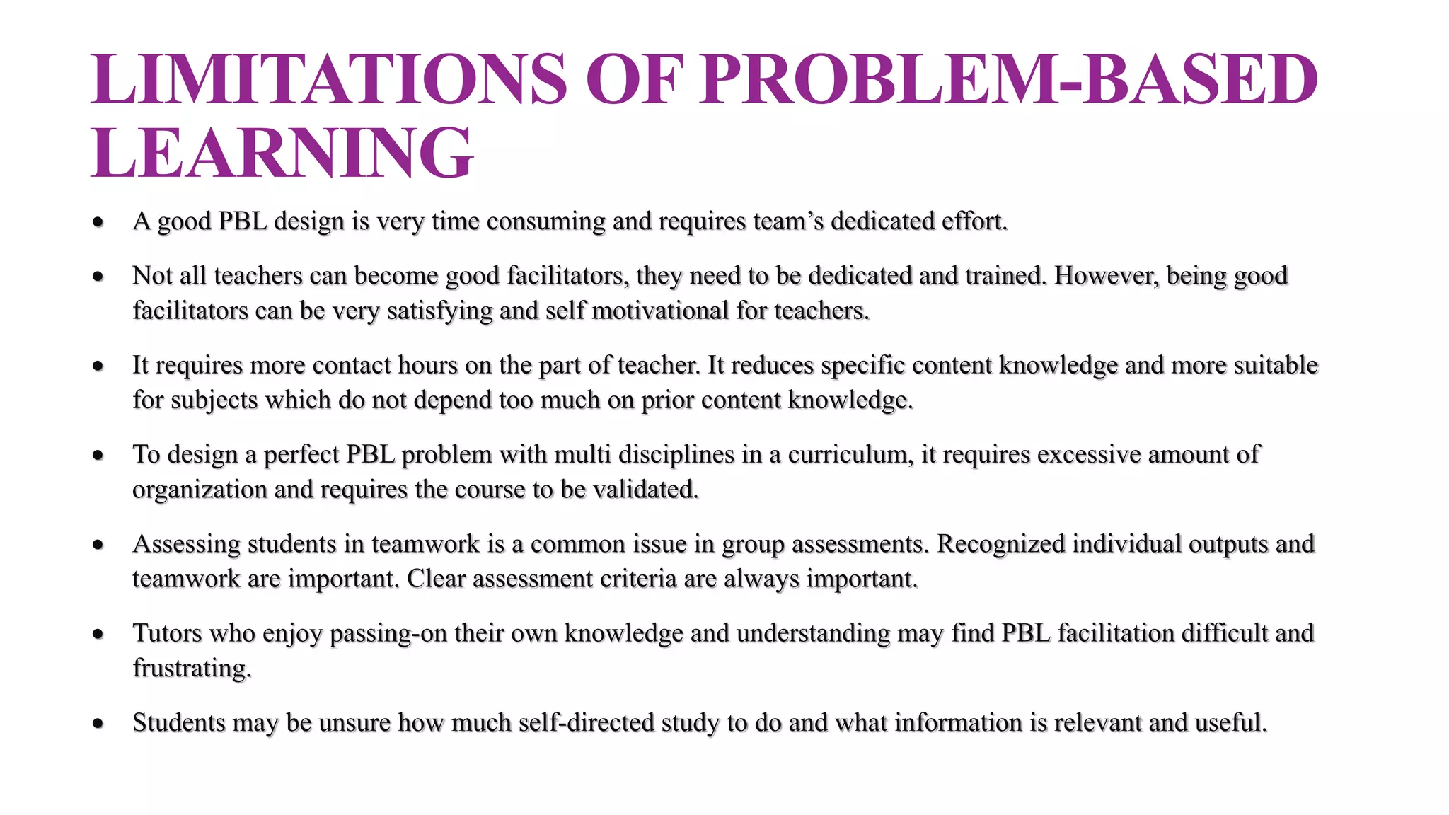 Problem based learning, A teaching strategy | PPTX