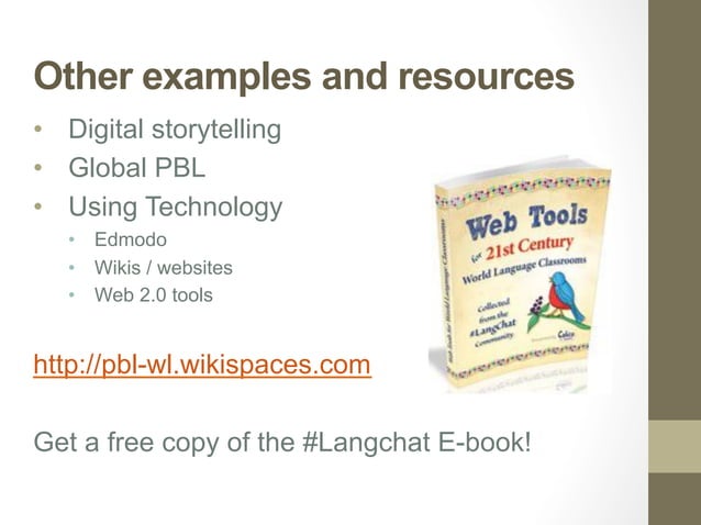 Project-Based Learning for World Languages | PPT