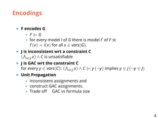 PBLib - A Library for Encoding Pseudo-Boolean Constraints into CNF | PPT