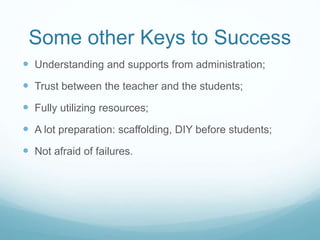 Project-based Learning in Avenues Upper School Chinese Classroom | PPT