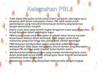 Model Pembelajaran Problem Based Leraning | PPTX