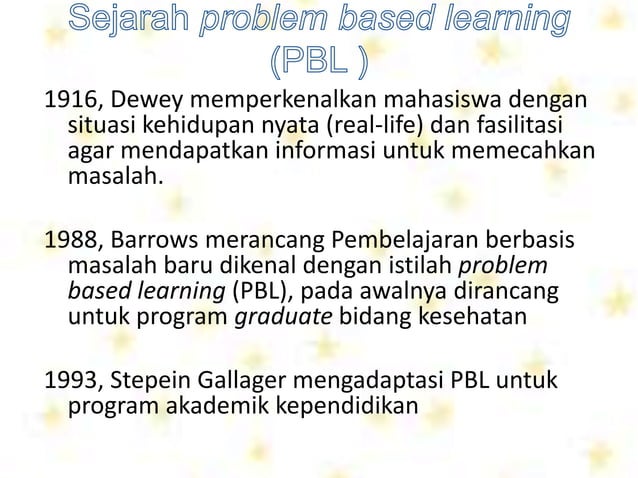 Model Pembelajaran Problem Based Leraning | PPTX