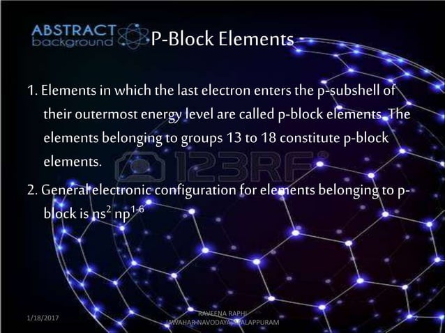 P Block elements | PPTX