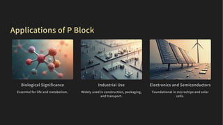 P Block Elements Overview.pdf inorganic chemistry | PDF