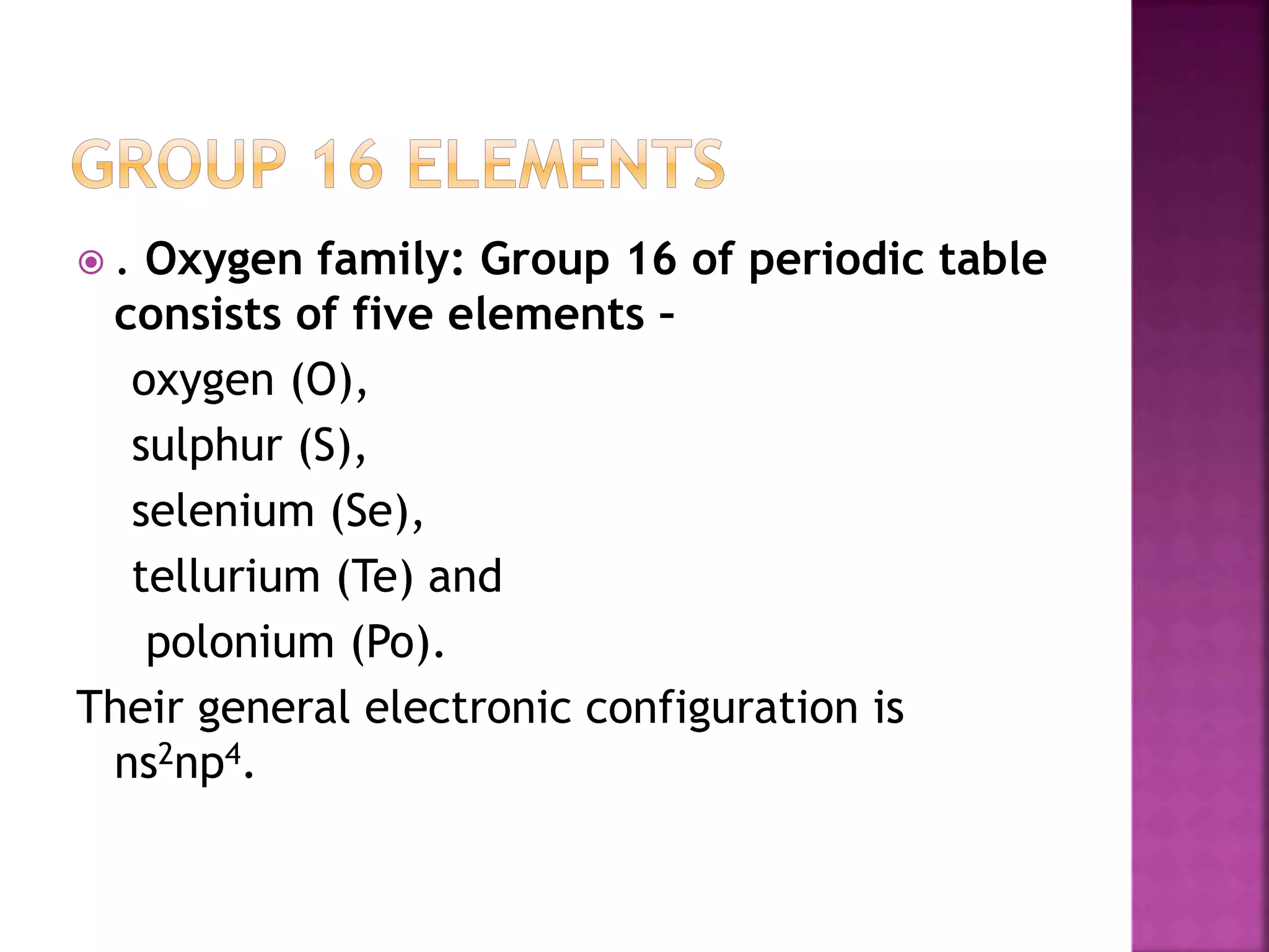 P – block elements 12 Classes | PPTX