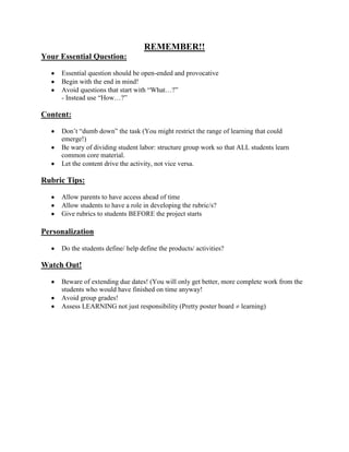 PBL Project Planning | DOCX