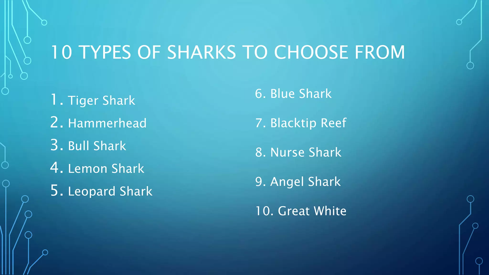 PBL power-point shark week | PPTX