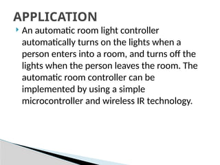 Automatic room light controller using aurdino | PPTX