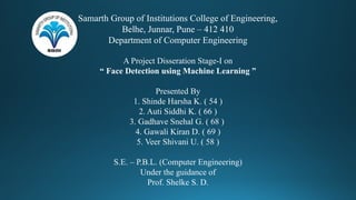 Face Detection using Machine Learning PBL PPT 2.pptx