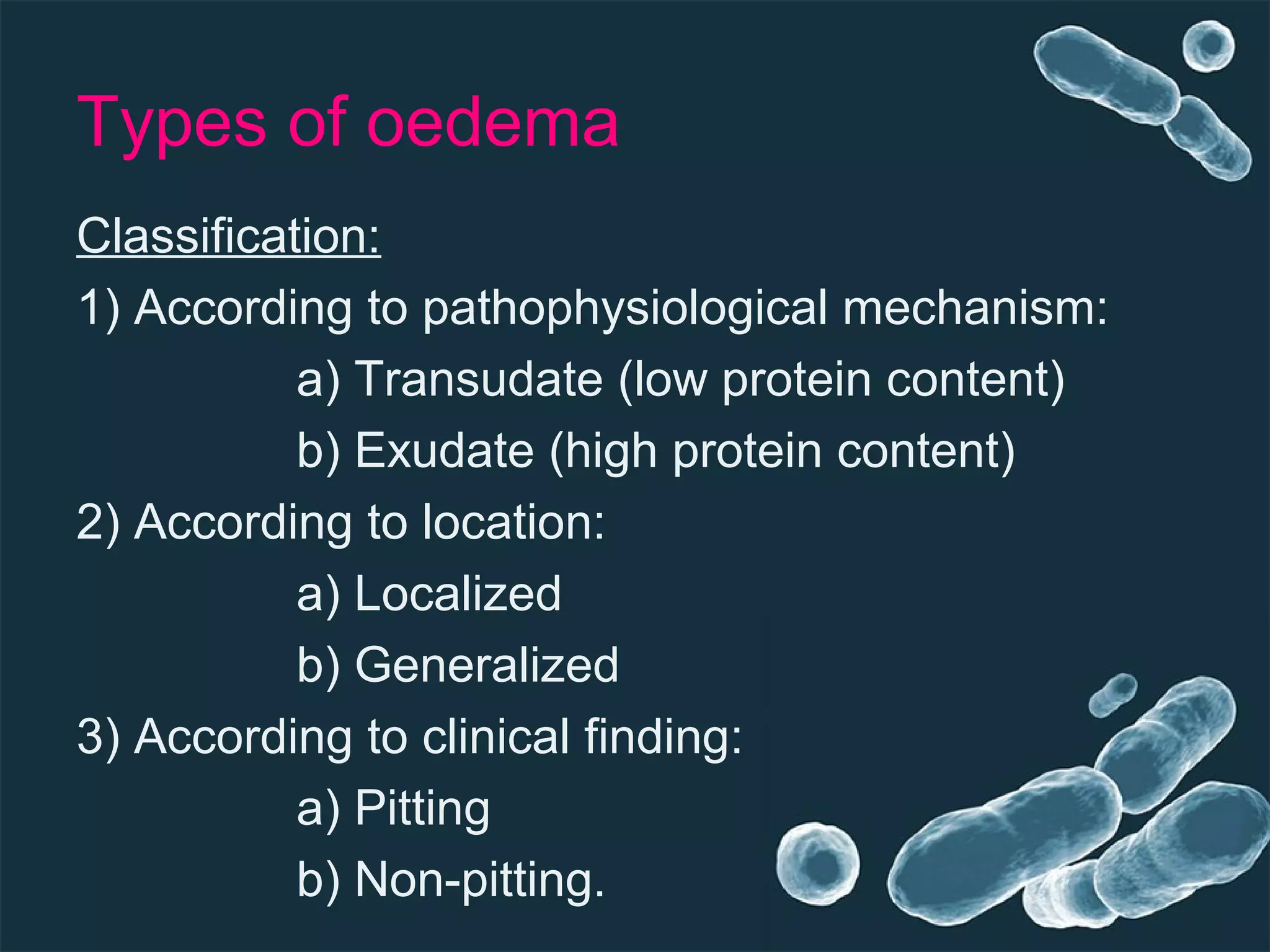 Pathophysiology of edema | PPT | Blood Disorders | Diseases and Conditions