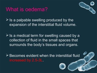 Pathophysiology of edema | PPT