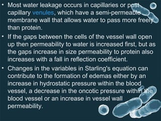 Pathophysiology of edema | PPT