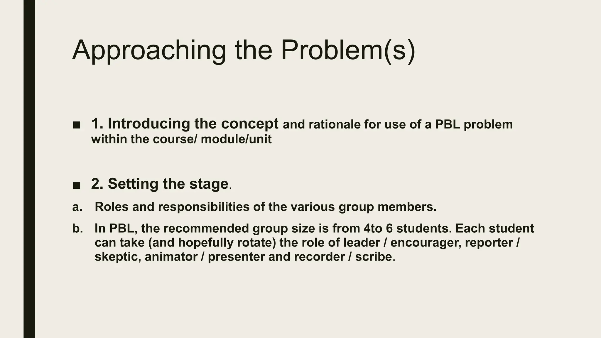PBL, AN APPROACH TOWARDS LEARNER CENTERED LEARNING | PPT