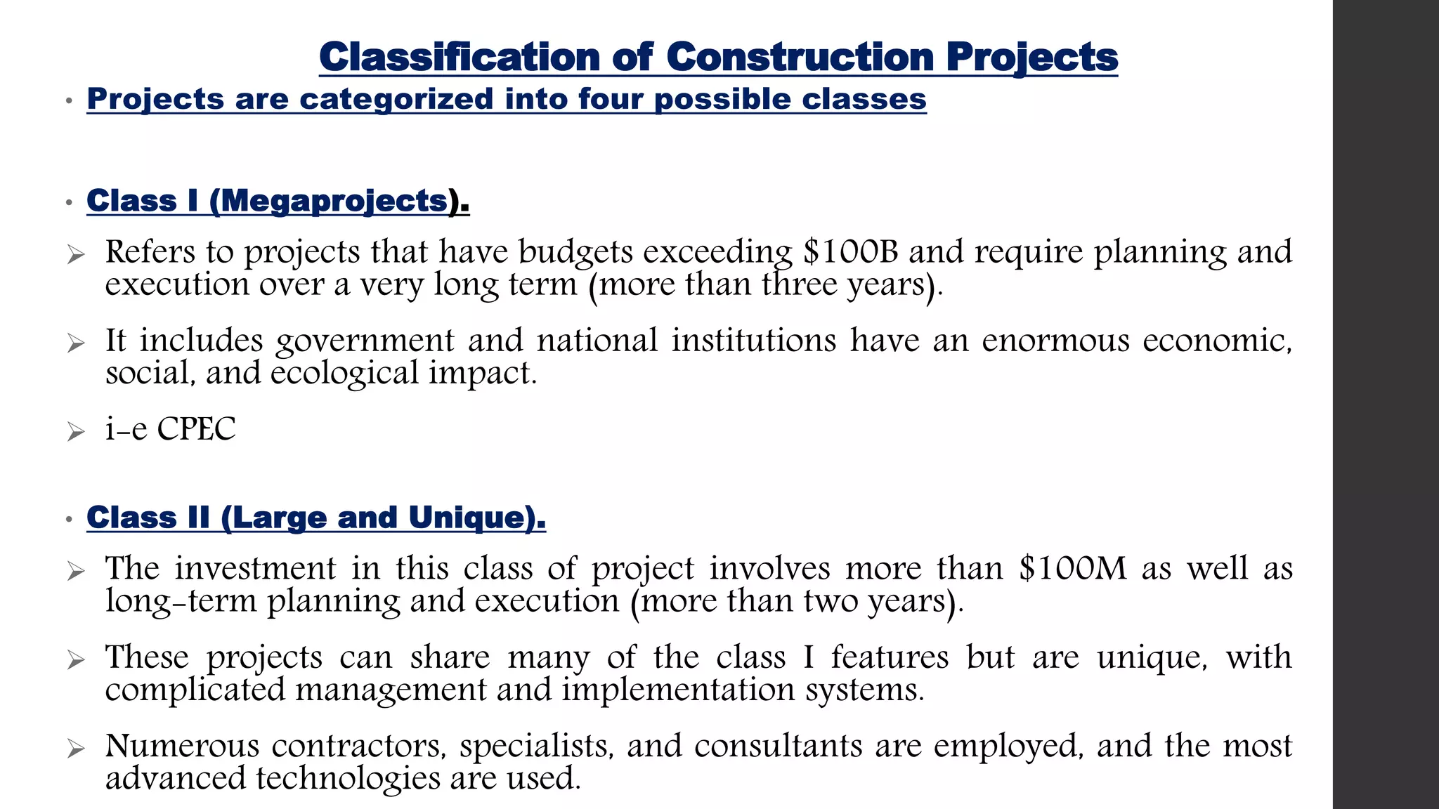 Classification & Construction Type. | PPTX