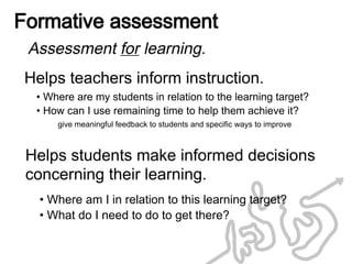 Using Formative Assessment During the PBL Process | PDF