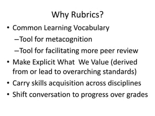 Pbl rubrics | PPT