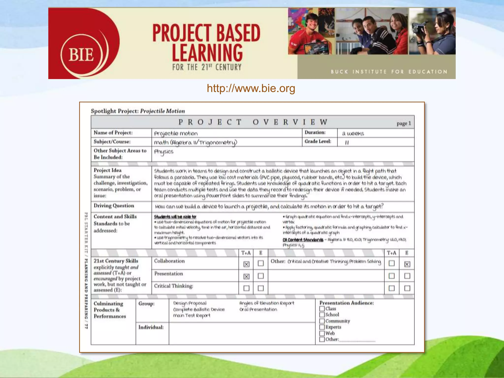 Project-based and Problem-based learning | PPTX | Educational Assessment | Education