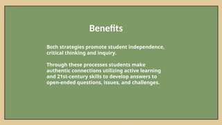 Problem based learning vs Project based learning | PPTX