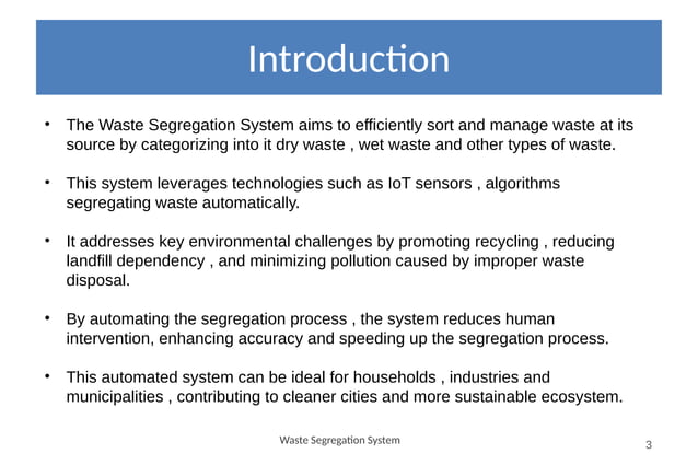 PBL (Waste Segregation System).pptx final | PPT