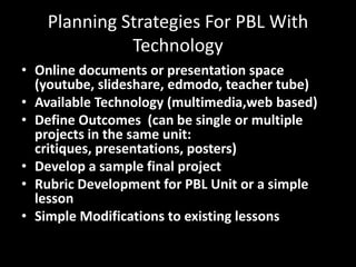 Project Based Learning With Technology Daniel Downs | PPTX