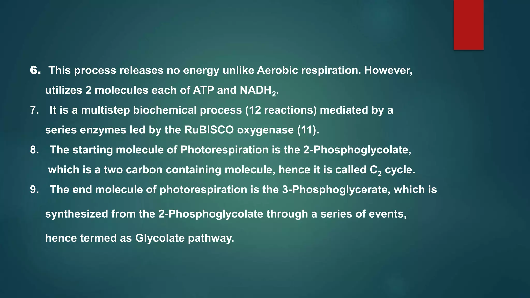 PHOTORESPIRATION | PPTX
