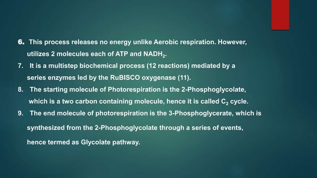 PHOTORESPIRATION | PPTX