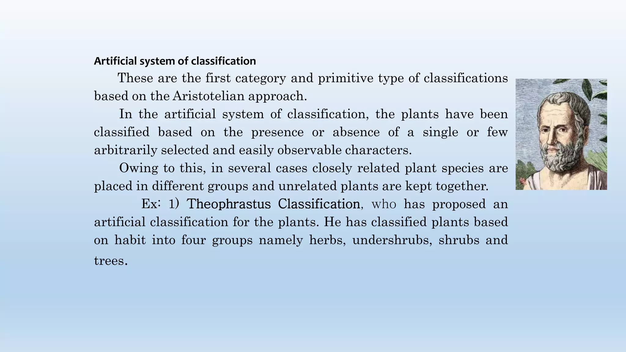 Systems of Plant Classification | PPTX